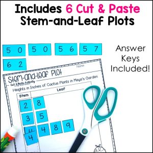 Stem and Leaf Plot Cut & Paste Activity - Marvel Math
