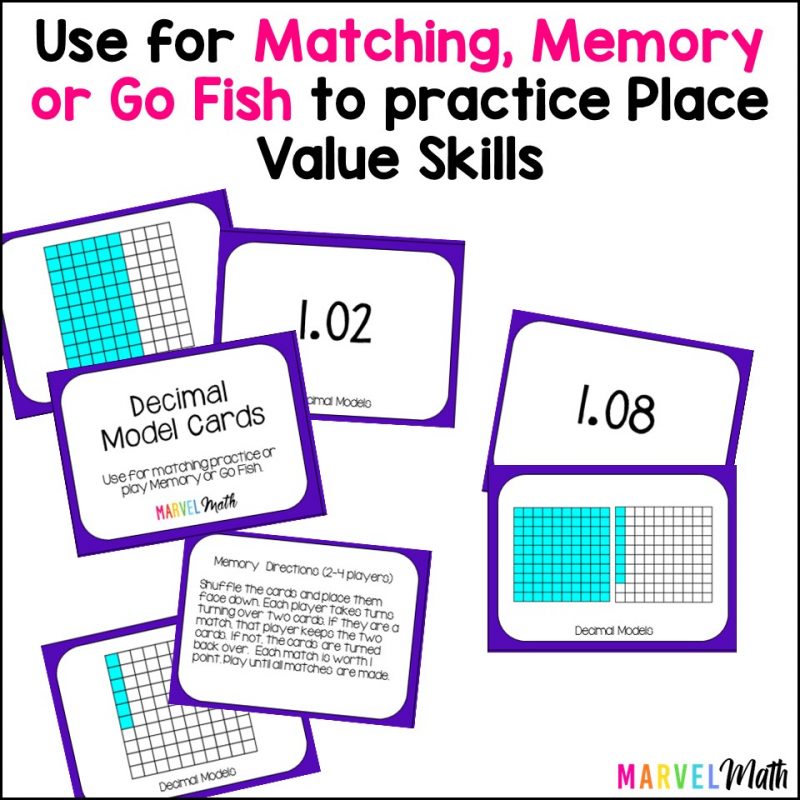 Place Value Card Games Bundle - Marvel Math