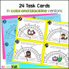 Drawing Angles with Protractors Task Cards - Marvel Math