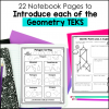 4th Grade Geometry Interactive Notebook - Marvel Math