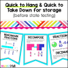 4th Grade Fractions Word Wall Vocabulary Bunting – Marvel Math