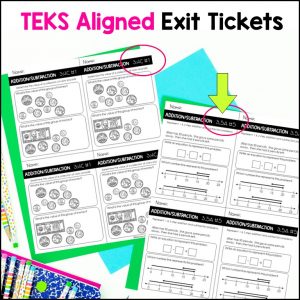 3rd Grade Addition & Subtraction Exit Tickets - Marvel Math
