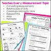 4th Grade Measurement Interactive Notebook - Marvel Math