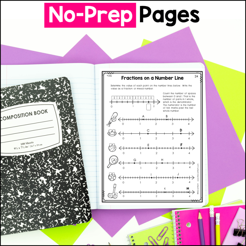 4th Grade Math Interactive Notebook Bundle - Marvel Math