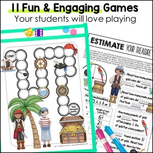 4th Grade Fraction No Prep Games – Marvel Math