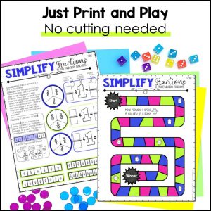 4th Grade Fraction No Prep Games - Marvel Math