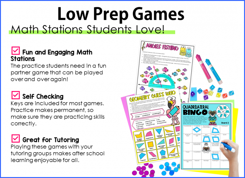 4th Grade Geometry Unit Bundle - Marvel Math