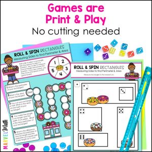 4th Grade Area, Perimeter, Elapsed Time, Measurement Conversions Games ...