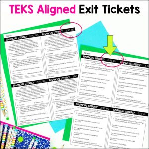 3rd Grade Financial Literacy Exit Tickets – Marvel Math