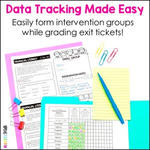 3rd Grade Financial Literacy Exit Tickets - Marvel Math