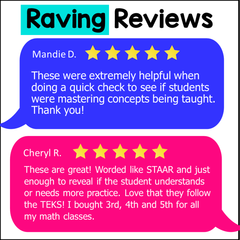 4th Grade Math TEKS Exit Tickets Bundle - Marvel Math