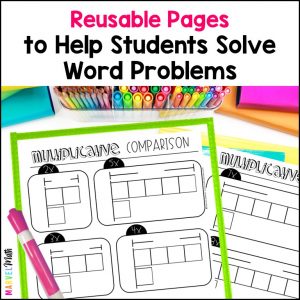 Dry-Erase Pages: Problem Solving w/ Strip Diagrams, Number Lines ...