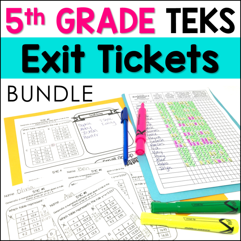 5th Grade Math Exit Tickets Bundle - Marvel Math 5th Grade Math Exit Tickets Bundle - Marvel Math