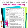 4th grade Addition & Subtraction Math Journal Prompts - Marvel Math
