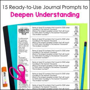 4th grade Addition & Subtraction Math Journal Prompts - Marvel Math