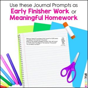 4th grade Addition & Subtraction Math Journal Prompts – Marvel Math