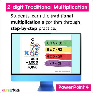 2 x 2 Multiplication - Partial Products, Area Model & Traditional ...