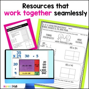 4th Grade Multiplication & Division Unit Bundle - Marvel Math