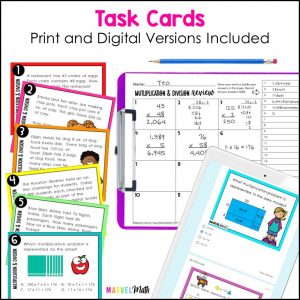 4th Grade Multiplication & Division Unit Bundle - Marvel Math