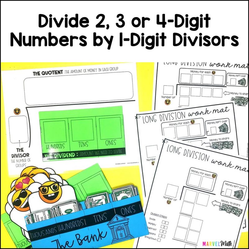 Hands-On Long Division – Marvel Math