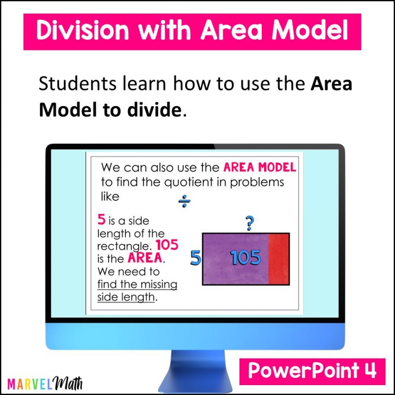 Long Division and Division with Arrays & Area Model - PowerPoint ...