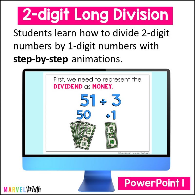 Long Division and Division with Arrays & Area Model - PowerPoint ...