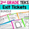 2nd Grade Place Value TEKS Exit Tickets - Marvel Math