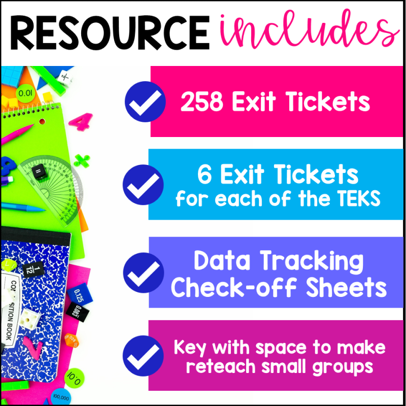 2nd Grade Math TEKS Exit Slips Bundle - Marvel Math 2nd Grade Math TEKS Exit Slips Bundle - Marvel Math