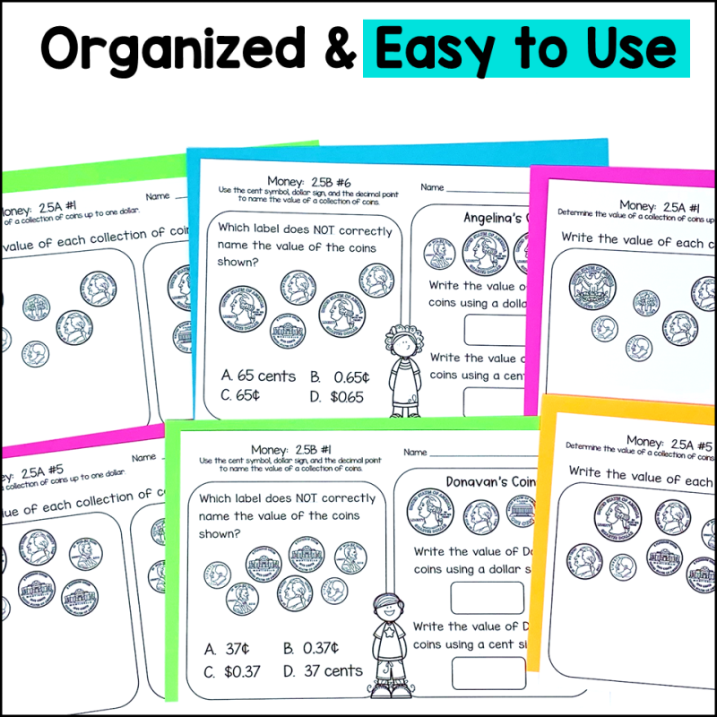 2nd Grade Math TEKS Exit Slips Bundle - Marvel Math