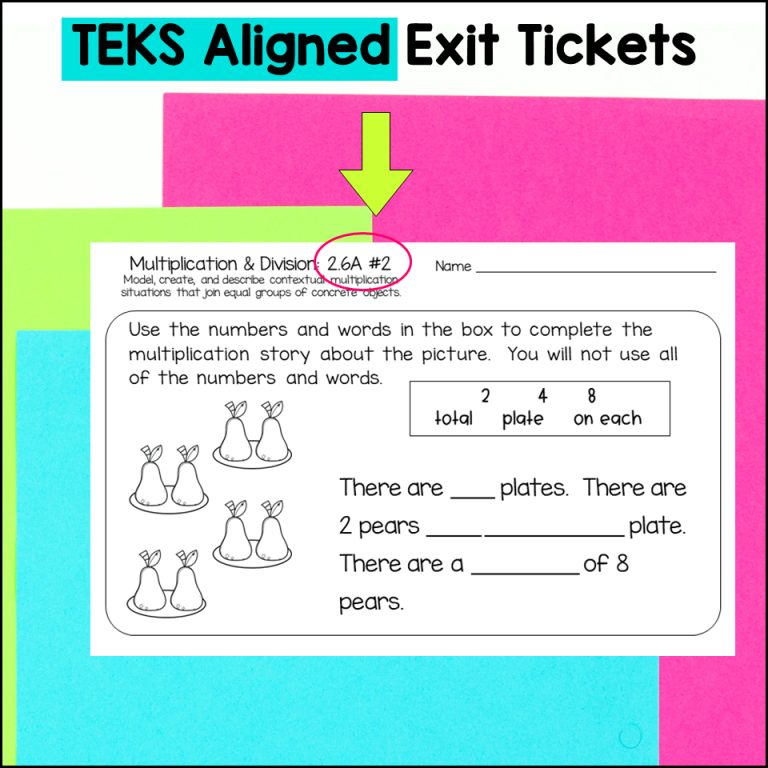 2nd Grade Math TEKS Exit Slips Bundle - Marvel Math