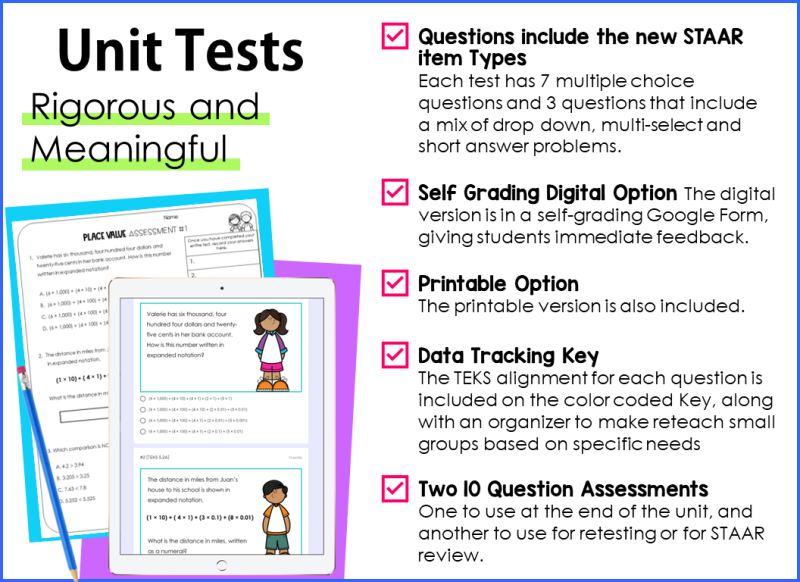 4th Grade Math TEKS Year-Long Curriculum Bundle - Marvel Math