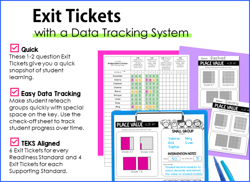 4th Grade Math TEKS Year-Long Curriculum Bundle - Marvel Math