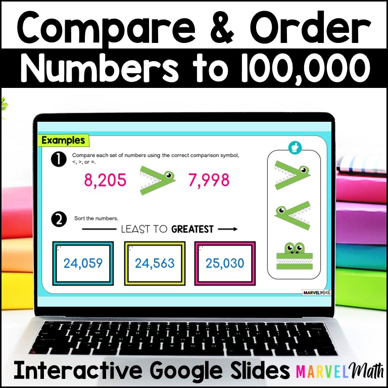 Comparing Numbers Digital Activities Marvel Math