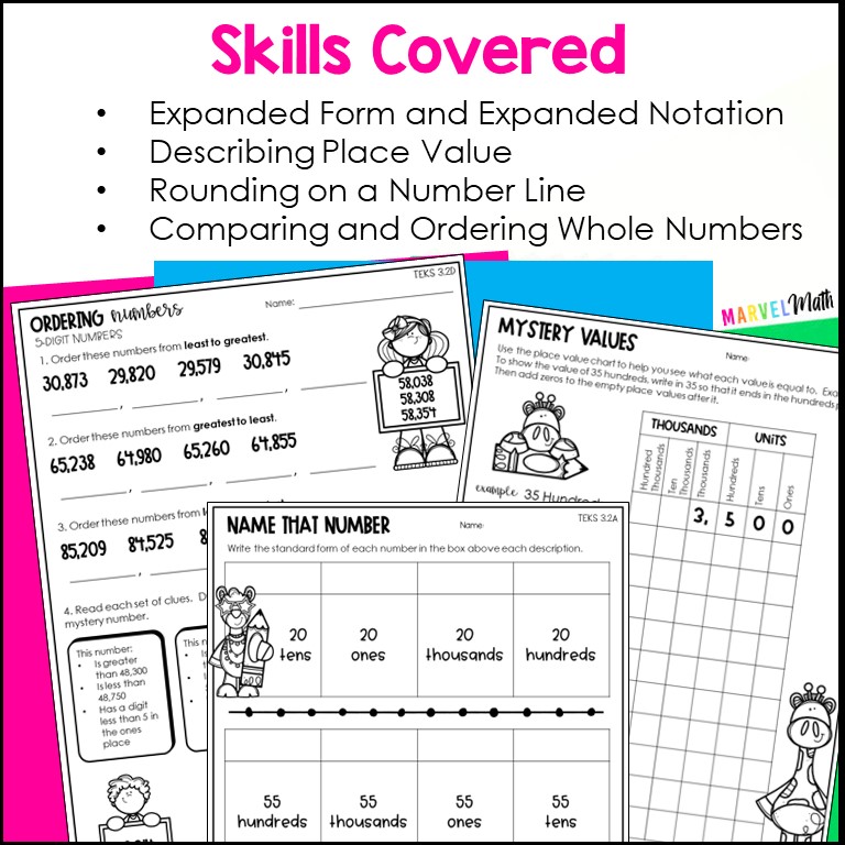 3rd Grade Place Value Worksheets Marvel Math 3rd Grade Place Value Worksheets Marvel Math