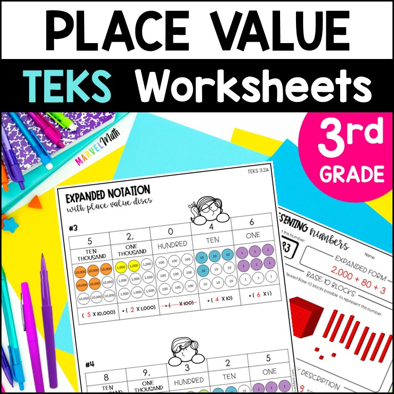 Place Value Relationships Worksheets
