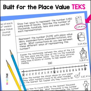 3rd Grade Place Value Math Journal Prompts - Marvel Math