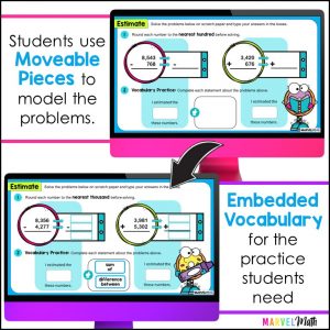 Estimating Sums and Differences - Rounding Google Slides - 3 to 6-digit ...