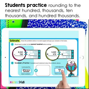 Estimating Sums and Differences - Rounding Google Slides - 3 to 6-digit ...
