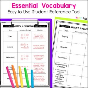 3rd Grade Addition & Subtraction Student Notebook - Marvel Math