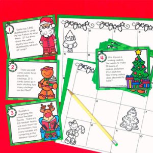 4th Grade Christmas Multi-Step Word Problems - Marvel Math