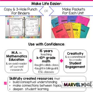 4th Grade Multiplication & Division Interactive Notebook - Marvel Math