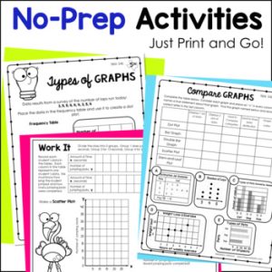 5th Grade Data & Graphing Bundle - Stem and Leaf Plots, Scatterplots ...