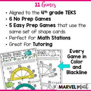4th Grade Geometry Games - Marvel Math