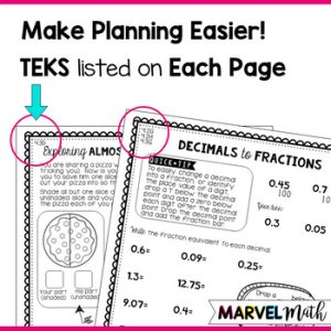 4th Grade Fractions Interactive Notebook - Marvel Math