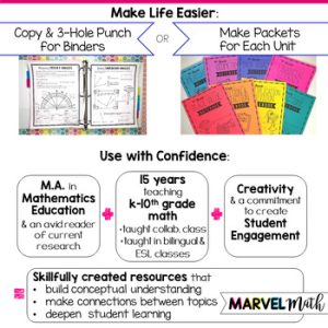 4th Grade Measurement Interactive Notebook - Marvel Math