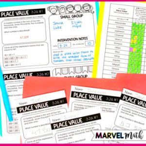 3rd Grade Place Value Exit Tickets - Marvel Math