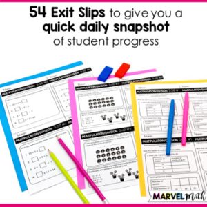 3rd Grade Multiplication & Division Exit Tickets - Marvel Math
