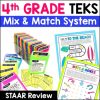 4th Grade Mix and Match System - Games, Assessments, STAAR Review ...