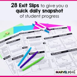 3rd Grade Area, Perimeter, Elapsed Time, Capacity & Weight Exit Tickets ...