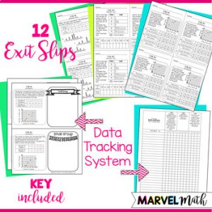 5th Grade Data & Graphing Exit Tickets - Marvel Math